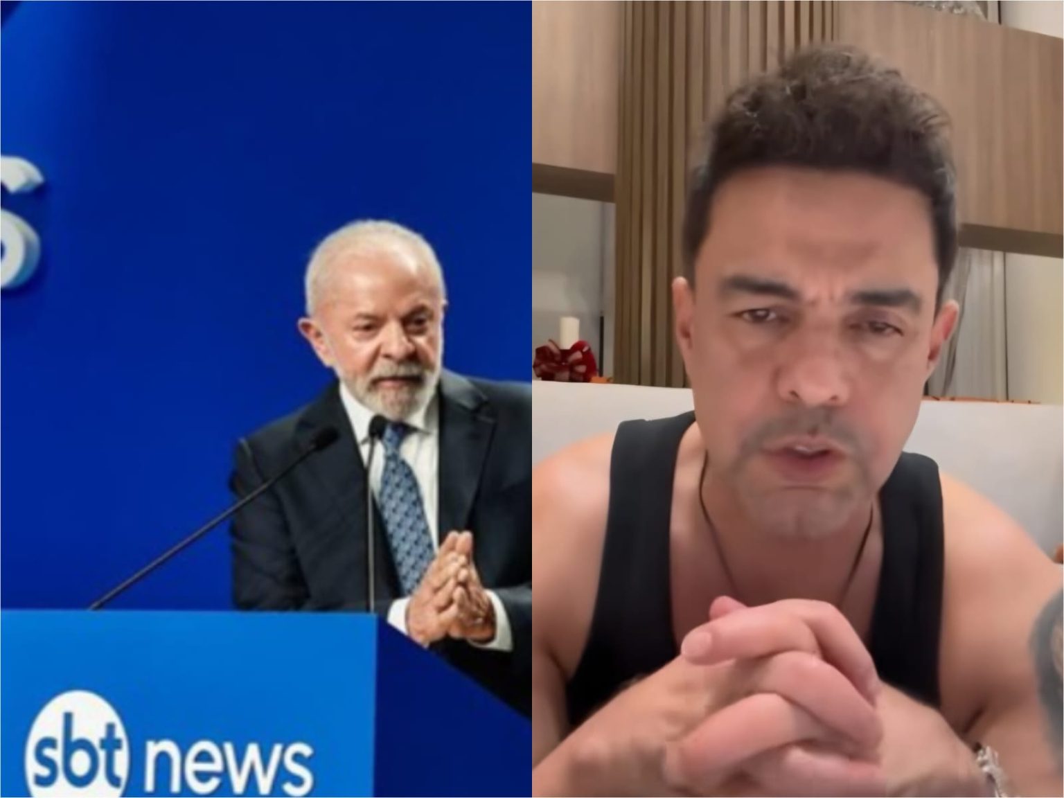 Após Lula visitar o SBT, Zezé di Camargo parte para cima das filhas de ...
